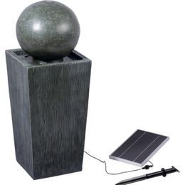 Dobar Gartenbrunnen &bdquo;Apollon&ldquo; mit Solar-Panel Wasserspiel Brunnen
