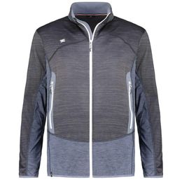 Große Größen Maul Sport Fleecejacke mit Stretch, pflegeleicht Farbe schwarz Größe: 60