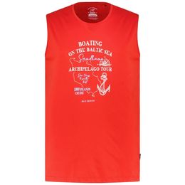 Gro&szlig;e Gr&ouml;&szlig;en Hajo Tanktop mit Print Farbe rot Gr&ouml;&szlig;e: 6XL