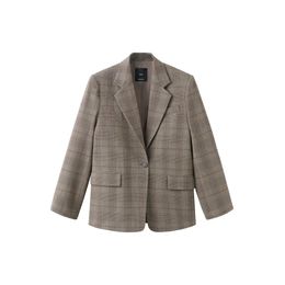 Mango Blazer 'Monet' Damen Gr&ouml;&szlig;e 44 brokat / schwarz