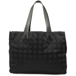 Chanel Shopper - New Travel Line Nylon Tote - Gr. unisize - in Schwarz - f&uuml;r Damen