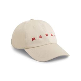 Marni Caps & M&uuml;tzen - Cap mit Logo-Stickerei - Gr. M - in Beige - f&uuml;r Damen
