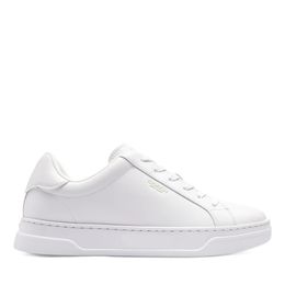 Coach Low-Top Sneaker - High Line Leather Sneaker - Gr. 39 (EU) - in Wei&szlig; - f&uuml;r Damen