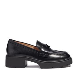 Coach Loafer - Leah Leather Loafer - Gr. 39 (EU) - in Schwarz - f&uuml;r Damen