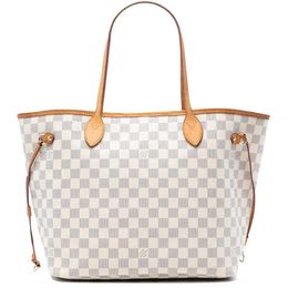 Louis Vuitton Shopper - Damier Azur Neverfull MM - Gr. unisize - in Wei&szlig; - f&uuml;r Damen