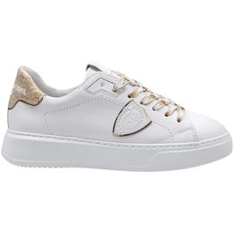 Philippe Model Low-Top Sneaker - Philippe Model temple leather sneakers color white - Gr. 37 (EU) - in Wei&szlig; - f&uuml;r Damen