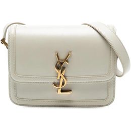 SAINT LAURENT Hobo Bags - Small Calfskin Solferino Satchel In Box - Gr. unisize - in Wei&szlig; - f&uuml;r Damen