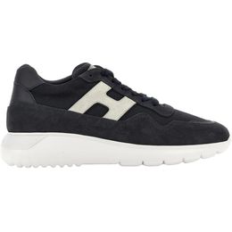 Hogan Flat Shoes Blu Denim Scuro Blu Bianco - Gr. UK_8_5 - in Blau