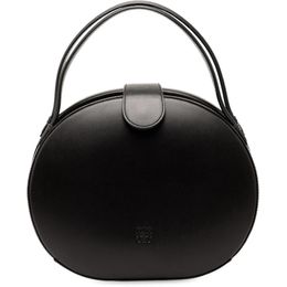 Loewe Crossbody Bags - Leather Anagram Round Handbag - Gr. unisize - in Schwarz - f&uuml;r Damen