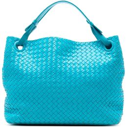 Bottega Veneta Shopper - Medium Nappa Intrecciato Garda Tote - Gr. unisize - in Blau - f&uuml;r Damen