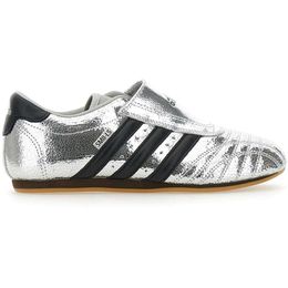 Adidas Low-Top Sneaker - Sneakers Silver - Gr. UK_4_5 - in Schwarz - f&uuml;r Damen