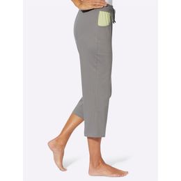 Damen 7/8-Hose mit Tunnelzug und Bindeband grau, Gr&ouml;&szlig;e 38