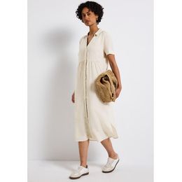 Street One Leinen-Kleid in Creme - 37% | Gr&ouml;&szlig;e 44 | Damen-kleider