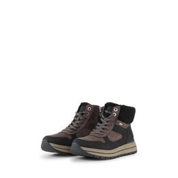 Tom Tailor Damen Wasserfeste Stiefeletten mit Plateau-Sohle, schwarz, Uni, Gr. 36