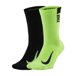 Nike Multiplier Crew-Socken (2 Paar) Bekleidung Unisex bunt