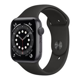 Apple Watch Series 6 () GPS + Cellular 44 mm - Aluminium Space Grau - Sportarmband Schwarz