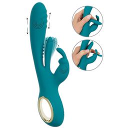 Sweet Smile Rabbitvibrator mit Sto&szlig;funktion und G-Punkt-Zunge
