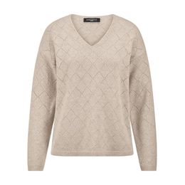 Fadenmeister Berlin - V-Pullover, beige, Gr. 40 / M - Schurwolle