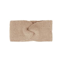 Stirnband Capelli New York, Damen, braun (camel), Fleece, Kunstfaser, meliert, Mützen, mit Boucle-Optik