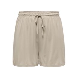 Shorts Only "ONLHANNAH STRING SHORTS JRS", Damen, Gr. S (36), N-Gr, grau (feather gray), Obermaterial: 67% Viskose, 33% Polyester, unifarben, regular fit knielang, Hosen