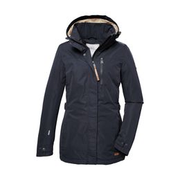 G.I.G.A. by Killtec Funktionsjacke "GS 26 WMN JCKT", Damen, Gr. 46, blau (navy), Oberstoff: 100% Polyester, Futter: 100% Polyester, G.I.G.A. DX BY KILLTEC, Jacken Funktionsjacke, Wasserabweisende Funktionsjacke mit abnehmbarer Kapuze und Stauraum