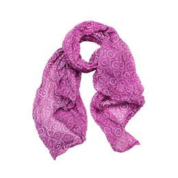Modeschal "Ra", Damen, pink, Baumwolle, Collezione Alessandro, ethno, Basic, Modet&uuml;cher, mit Seidenanteil, Made in Italy