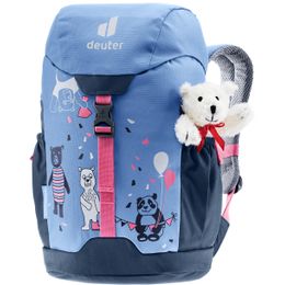 Kinderrucksack Deuter "SCHMUSEBÄR 8 L", blau (pacific, marine), Rucksäcke, Kinder, Polyester, für Kinder