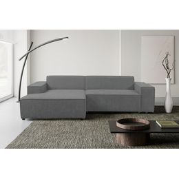 Ecksofa WERK2, B:268cm H:70cm T:163cmgrau, 100% Polyester, Wohnzimmer, Sofas, "Trento, elegant & zeitlos, Breite 268cm, pflegeleichte Bez&uuml;ge,
