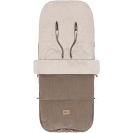 Fußsack fillikid "Kinley Cord/Teddyplüsch, Winterfußsack", Kinder, taupe, Polyester, Fußsäcke