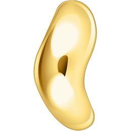 Ohrklemme Thomas Sabo "Bold Elegance Earcuff in geschwungener Form", gold (gelbgoldfarben), Ohrringe, Damen, Silber 925 (recycelt)