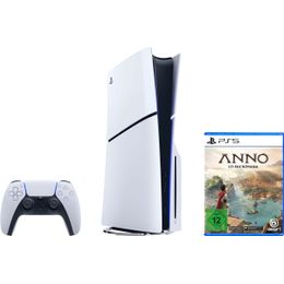 Playstation 5 Konsolen-Set "PS5 Disk Edition + Anno 117 Pax Romana", B:35,8cm H:9,6cm T:21,6cmweiß, schwarz, Spielekonsolen