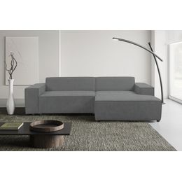 Ecksofa WERK2, B:268cm H:70cm T:163cmgrau, 100% Polyester, Wohnzimmer, Sofas, "Trento, elegant & zeitlos, Breite 268cm, pflegeleichte Bez&uuml;ge,