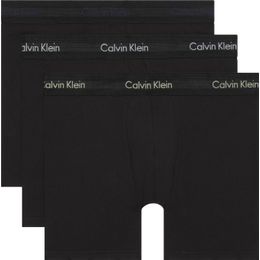 Herren Boxer "CK lg Boxer", Calvin Klein Underwear, Gr. XLschwarz w, weiß, blau shadow, m, Jersey, Obermaterial: 95% Baumwolle, 5% Elasthan,