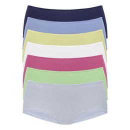 Panty Vivance, Damen, Gr. 40/42, bunt (hellblau, hellgrün, pink, weiß, gelb, blau, dunkelblau), Single Jersey, Obermaterial: 95% Baumwolle, 5% Elasthan, unifarben, bequem, Unterhosen, in frischen und gedeckten Farben