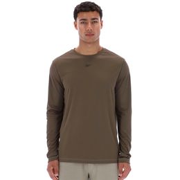 T-Shirt Reebok "ID TRAIN LS TECH TEE", Damen, Gr. L, army gr&uuml;n, Obermaterial: 100% Polyester, normal, Rundhals, Shirts T-Shirt