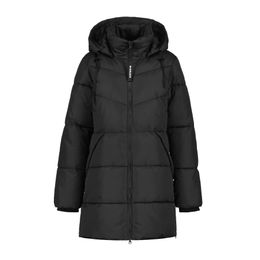 Steppmantel Icepeak "ADAIRE", Damen, Gr. 42, basic schwarz, Obermaterial: 100% Polyester, Mäntel Steppmantel