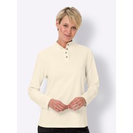 Stehkragenshirt Classic Basics "Shirt", Damen, Gr. 56, beige (champagner), 100% Baumwolle, unifarben, ohne Ausschnitt, Shirts Stehkragenshirt