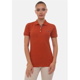 Poloshirt SIR RAYMOND TAILOR "Angie", Damen, Gr. S, orange, 100% Baumwolle, unifarben, normal, ohne Ausschnitt, Shirts, in klassischem Design