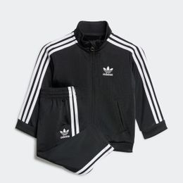 Trainingsanzug adidas originals "FIREBIRD TS", Mädchen, Gr. 62, schwarz, Obermaterial: 100% Polyester, Sportanzüge Trainingsanzug