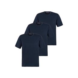 T-Shirt Copenhagen Studios, Herren, Gr. L, blau (navy), Jersey, Obermaterial: 100% Baumwolle, unifarben, Basic, bequem normal, Rundhals, abgesteppte Kante, Shirts T-Shirt, Unterziehshirt aus hochwertiger Bio-Baumwolle