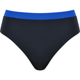 Bikini-Hose Naturana "Beautiful Beaches", Damen, Gr. 36, N-Gr, schwarz, Elasthan, Polyamid, unifarben mit Farbeinsatz, Badehosen Bikini-Hose, flexibler Bund, kein Einschneiden, elastisch, kombinierbar