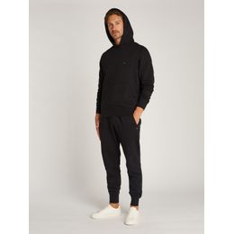 Jogginganzug Tommy Hilfiger "FLAG LOGO TRACKSUIT", Herren, Gr. L, schwarz, Sweatware, Obermaterial: 73% Baumwolle, 27% Polyester, Sportanz&uuml;ge Jogginganzug