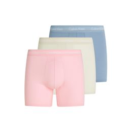 Herren Boxer "CK lg Boxer", Calvin Klein Underwear, Gr. Sfaded denim, celadon tint, buff pk, Jersey, Obermaterial: 95% Baumwolle, 5% Elasthan,
