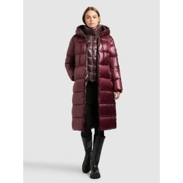 Steppmantel Khujo "NASHI", Damen, Gr. L, mahagoni rot, 100% Nylon, unifarben, eingesetzt elastischer Bund mit Windstopper, Mäntel, Topseller