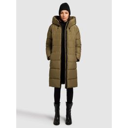 Steppmantel Khujo "JILIAS5", Damen, Gr. M, scrub gr&uuml;n, 100% Polyester, unifarben, regular fit, eingesetzt elastischer Bund, M&auml;ntel Steppmantel