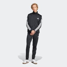 Trainingsanzug adidas Sportswear "M 3S TR TT TS", Jungen, Gr. M, schwarz, Obermaterial: 100% Polyester, Sportanz&uuml;ge Trainingsanzug, f&uuml;r Laufen und sportliche Aktivit&auml;ten, zweiteiliges Set, Topseller