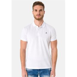 Poloshirt SIR RAYMOND TAILOR "Wheaton", Herren, Gr. XL, wei&szlig;, 100% Baumwolle, unifarben, ohne Ausschnitt, Shirts, mit klassischem Kragen und kurzer Knopfleiste