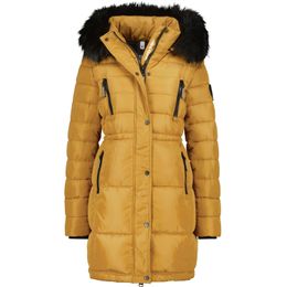 alife and kickin Winterjacke ALIFE & KICKIN "Damen NicolaAK A", Damen, Gr. L, braun (camel), 100% Polyester, Jacken