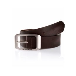 Lederg&uuml;rtel Tom Tailor "TTAMY", Damen, Gr. 100, braun (braun uni), Rindsleder, unifarben, G&uuml;rtel Lederg&uuml;rtel, 4 cm breiter Dameng&uuml;rtel, modisch vielseitig