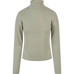 Urban Classics M&auml;dchen Langarmshirt "Urban Classics Damen Ladies Modal Turtleneck Longsleeve"softsalvia, Gr. XS, unifarben, 77% Modal, 23% Polyester,